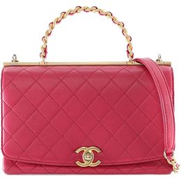 Chanel Hobo Bags - Medium Quilted Lambskin La Parisienne Flap - Gr. unisize - in Gold - f&uuml;r Damen