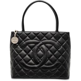 Chanel Shopper - Caviar Medallion Tote - Gr. unisize - in Schwarz - f&uuml;r Damen