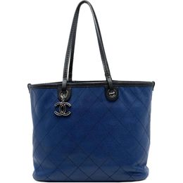 Chanel Shopper - Quilted Caviar Shopping Fever Tote - Gr. unisize - in Blau - f&uuml;r Damen