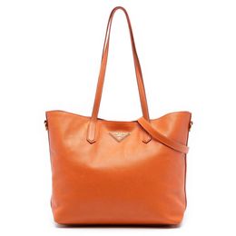 Prada Hobo Bags - Saffiano Open Convertible Tote - Gr. unisize - in Orange - f&uuml;r Damen