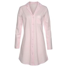 Vivance Nachthemd Damen Gr&ouml;&szlig;e XXL/XXXL rosa / wei&szlig;