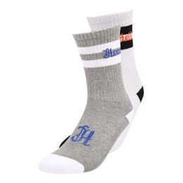 Mister Tee Socken Damen Gr&ouml;&szlig;e 35/38 blau / grau / orangerot / wei&szlig;