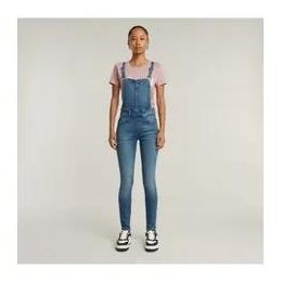 G-Star Raw G-Star f&uuml;r Damen. D14425-6550-C571 Eng anliegender Jumpsuit mit hoher Taille Lynn blau (28), L&auml;ssig, Baumwolle, Denim, &Auml;rmellos / Hosentr&auml;ge