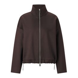 Rich & Royal Rich & Royal Zip-Up Hoodie female Brown size S