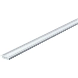 Paulmann LED-Streifen "Floor Profil mit Diffusor 100cm Alu eloxiert, Satin,Alu/Kunststoff Alu", grau (aluminiumfarben), B:101cm, Lichterketten, LED-Streifen