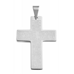 Adelia&acute;s ADELIA ́S Damen Kettenanh&auml;nger "modischer Kreuz Anh&auml;nger aus Edelstahl", Edelstahl, silber, Edelstahl, Schmuckanh&auml;nger