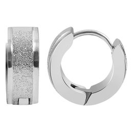 Adelia&acute;s ADELIA ́S Damen Paar Creolen "Damen Creolen aus poliertem Edelstahl &Oslash; 10 mm", Damen, Edelstahl, silber, Edelstahl, Ohrringe