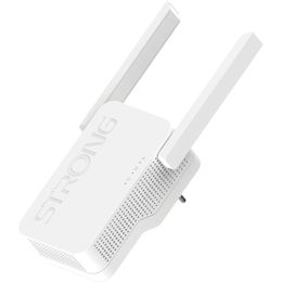 Strong WLAN-Repeater "Dualband WLAN Repeater bis 3000 Mbit/s, WiFi 6, Accesspoint", B:12,8cm H:10,1cm T:16,1cm, wei&szlig;, Router