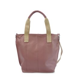 Harpa Damen Henkeltasche "NEVE"rosa, Leder, unifarben, Taschen, aus echtem Leder