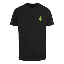 T-Shirt Merchcode "Merchcode Christmas Vibes Tee", Damen, Gr. M, schwarz, 100% Baumwolle, bedruckt, normal, Rundhals, Shirts T-Shirt