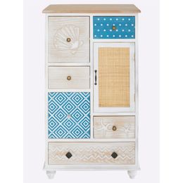 Kommode HEINE HOME, B:56cm H:97,5cm T:35cmwei&szlig;, natur, Sideboards