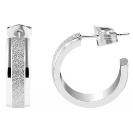 Adelia&acute;s ADELIA ́S Damen Paar Ohrh&auml;nger "Damen Ohrstecker aus poliertem Edelstahl &Oslash; 20 mm", Damen, Edelstahl, silber, Edelstahl, Ohrringe