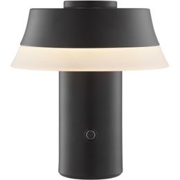 OTTO HOME LED Tischleuchte "Arnett", schwarz, 1, &Oslash; 15cm H: 16,5cm, 1 Stk., Leuchten, akkubetrieben, 17 cm, 240 lm, per wireless charging & USB ladbar, LED Tischleuchte