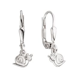 Paar Ohrh&auml;nger Jobo "Ohrringe Kinderohrringe Schnecke 18 mm", silber 925, Ohrringe, Jungen, Silber 925 (Sterlingsilber), 925 Silber rhodniert