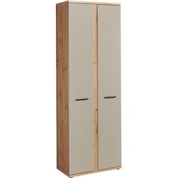 Stauraumschrank BEGA OFFICE, B:68cm H:200cm T:38cmartisan eiche, kaschmir, Holzwerkstoff, Schr&auml;nke, "Kanada", BxHxT: 68x200x38 cm, Softclose f&uuml;r T&uuml;ren