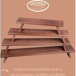 Schwibbogen-Fensterbank Weigla "Weihnachtsdeko, Made in Germany", braun, B:60cm H:11cm T:7,5cm, Holzwerkstoff, Schwibb&ouml;gen, aus Buchenholz, Tiefe ca. 7,5 cm