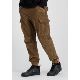Herren Cargohose "Airman Cord", beige, Gr. S, Alpha Industries, Obermaterial: 100% Baumwolle; Futter: 100% Baumwolle, Hosen