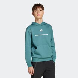 Jungen Kapuzensweatshirt "B FL HD"preloved teal, Gr. 164, adidas Sportswear, Obermaterial: 71% Baumwolle, 29% Polyester, Sweatshirts, mit