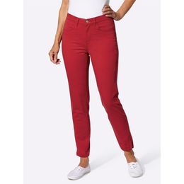 Classic Basics Damen Bequeme Jeans, rot, Gr. 50, unifarben, 97% Baumwolle, 3% Elasthan, Jeans