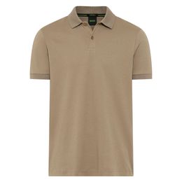 Poloshirt BOSS Green "Pio", Herren, Gr. M, light, pastel gr&uuml;n334, Jersey, Obermaterial: 100% Baumwolle, regular fit normal, Rundhals, abgestepptes B&uuml;ndchen, Shirts, mit Kn&ouml;pfen, regular fit, toniges Logo