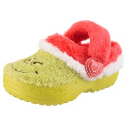 Crocs Kinder Clog "Toddler The Grinch Classic Lined Clog", Gr. 24multifarben, Croslite , Textil, Basic, Schuhe, Hausschuh, Weihnachtsschuh mit Grinch