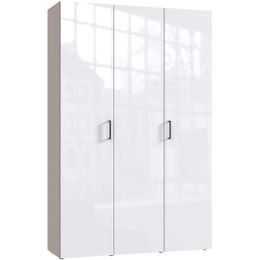 wimex Kinder Kleiderschrank "Mugano,in 3 Breiten, 2 Tiefen, viele Farben, Made in Germany", Saharagrau, B/H/T: 120cm x 185cm x 40cm, Ohne Spiegel,