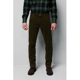 Cordhose MEYER "Five-Pocket-Hose", Herren, Gr. 34, L&auml;nge 30, gr&uuml;n (dunkelgr&uuml;n), 98% Baumwolle, 2% Elasthan, unifarben, slim fit lang, Hosen Cordhose, schmale Passform