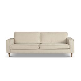 3-Sitzer Home Affaire, B:236cm H:89cm T:97cmcreme, 100% Polyester, Sofas, "Pinto Skandi,Maxi-Ausf&uuml;hrung, 236 cm, Chenille, Struktur", mit Keder,