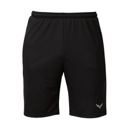 TRIGEMA M&auml;dchen Trainingshose "TRIGEMA Sporthose/Bermuda", schwarz, Gr. 128, 100% Polyester, Hosen