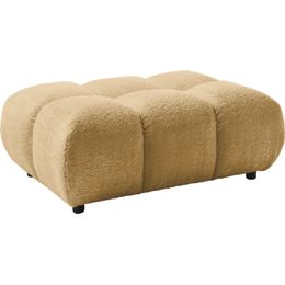 Polsterhocker Home Affaire, B:108cm H:41cm T:73cmold, gold, 100% Polyester, Hocker, "Cozy Bubble, mit eleganter Steppung, weich gepolstert, 108x73