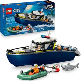 Lego Kinder Konstruktionsspielsteine "Verfolgungsjagd im Polizeiboot (60456), Lego City", bunt, Kunststoff, Spielbausteine, Made in Europe