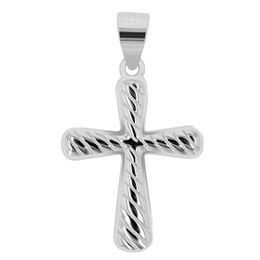 Adelia&acute;s ADELIA ́S Damen Kettenanh&auml;nger "stilvoller Kreuz Anh&auml;nger aus 925 Sterling Silber", Silber 925 (Sterlingsilber)silber, Silber 925 (Sterlingsilber),