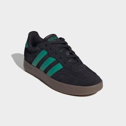 Herren Sneaker "BARREDA", adidas Sportswear, Gr. 45core schwarz, court gr&uuml;n, gum5, Leder, Synthetik, Schuhe, inspiriert vom Design des adidas