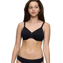 Minimizer-BH Triumph "Body Make-Up Essentials", Damen, Gr. 85, Cup E, schwarz, Microtouch, Obermaterial: 66% Polyester, 25% Polyamid, 9% Elasthan, Basic, BHs Minimizer-BH, reduziert optisch um eine Cup-Gr&ouml;&szlig;e, seidig weich, Microfaser