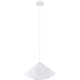Eglo H&auml;ngeleuchte "Dolwen H&auml;ngelampe, Pendelleuchte, Esszimmerlampe Japanisch, E27, Lampe", 1, &Oslash; 42,5cm H: 110cm, 1 Stk.wei&szlig;, Leuchten, H&auml;ngeleuchte
