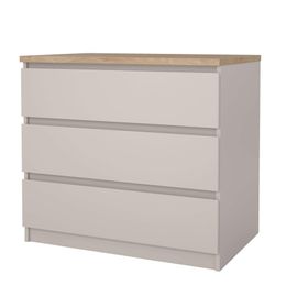 Kommode Home Affaire, B:77cm H:70,1cm T:50cmkaschmir, Holzwerkstoff, Schlafzimmer, Sideboards, "Naia", Modern, mehrere Farben,abgerundete