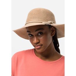 Jack Wolfskin Damen Sonnenhut "TRAVEL HAT W", beige, OBERSTOFF 100% POLYESTER FUTTER 100% POLYESTER, H&uuml;te