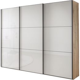 Schwebet&uuml;renschrank Wiemann, B:223cm H:236cm T:67cmbianco, eiche, nachbildung, Schr&auml;nke, "Phoenix, Made in Germany, modernes Design, Highlight,