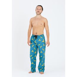 Lousy Livin Underwear LOUSY LIVIN Herren Stoffhose "Pants Bananas", blau, Gr. M, 100% Baumwolle, Hosen, mit Bananen Print