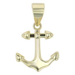 Adelia&acute;s ADELIA ́S Damen Kettenanh&auml;nger "stilvoller Anker Anh&auml;nger aus 925 Sterling Silber", Silber 925 (Sterlingsilber), gold, Silber 925 (Sterlingsilber),