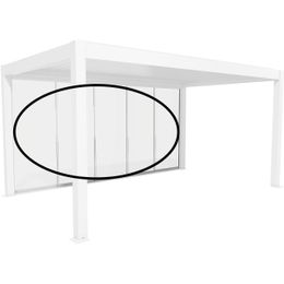 Glasschiebet&uuml;r BioHort, B:475,5cm H:234,9cmwei&szlig;, Glas, Stahl, T&uuml;ren, "Klarglas Gr. 5 m f&uuml;r Pergola, verschiedene Farben", 475,5x 234,9 cm,