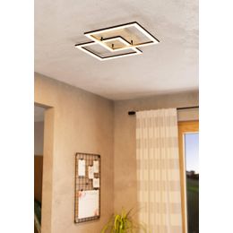 Eglo Deckenleuchte "Lomaltas-z Deckenlampe, ZigBee, App und Sprachsteuerung, Flurlampe", 4, H: 8,5cm, 1 Stk., schwarz-wei&szlig;, Wohnzimmer, Leuchten,