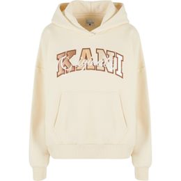 Karl Kani Damen Kapuzenpullover "Karl Kani Damen KW242-030-2 Karl Kani Serif Originator Os Hoodie"sanftes wei&szlig;, Gr. XXS, mehrfarbig, 80% Baumwolle,