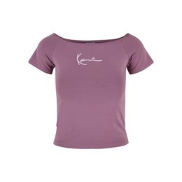 Karl Kani Damen T-Shirt "Karl Kani Damen"violet, Gr. XS, bedruckt, 95% Baumwolle, 5% Elasthan, Shirts