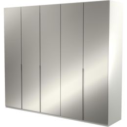 Dreht&uuml;renschrank Musterring, B:250cm H:216cm T:58cmwei&szlig;, Glas, Holzwerkstoff, Schr&auml;nke, "San Diego, Kleiderschrank, Schrank, Garderobe, mit