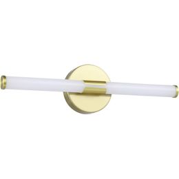 Eglo Spiegelleuchte "RAMOLA Spiegellampe - Stahl - LED - 7,5W - IP44", 1, H: 12cm, 1 Stk.messing, geb&uuml;rstet, Leuchten, Wandlampe, Badezimmerlampe,