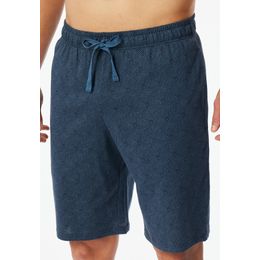 Schiesser Herren Pyjamahose "Mix + Relax", Gr. 58, blau, Single Jersey, Obermaterial: 100% Baumwolle, unifarben, Hosen, Baumwolle, seitliche Taschen,