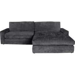 Ecksofa Alina, B:284cm H:84cm T:172cmgraphitgrau hnu 129, Boucle HNU (90%Polyester 10% Rayon), Wohnzimmer, Sofas, "Monma", kann auch spielgelverkehrt