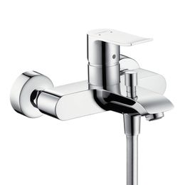 Hansgrohe Metris Aufputz-Wannenarmatur, Einhebelmischer, 31480000,