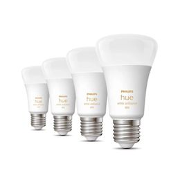 PHILIPS Hue White Ambiance LED, 4er Set E27, 2200-6500 K, 6 W, 8719514328280, A60